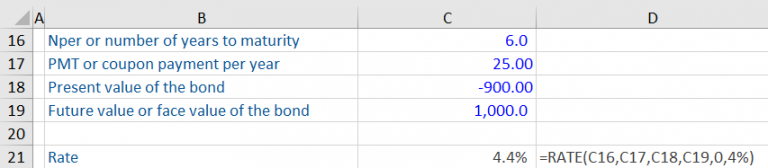 RATE Function - Financial Edge