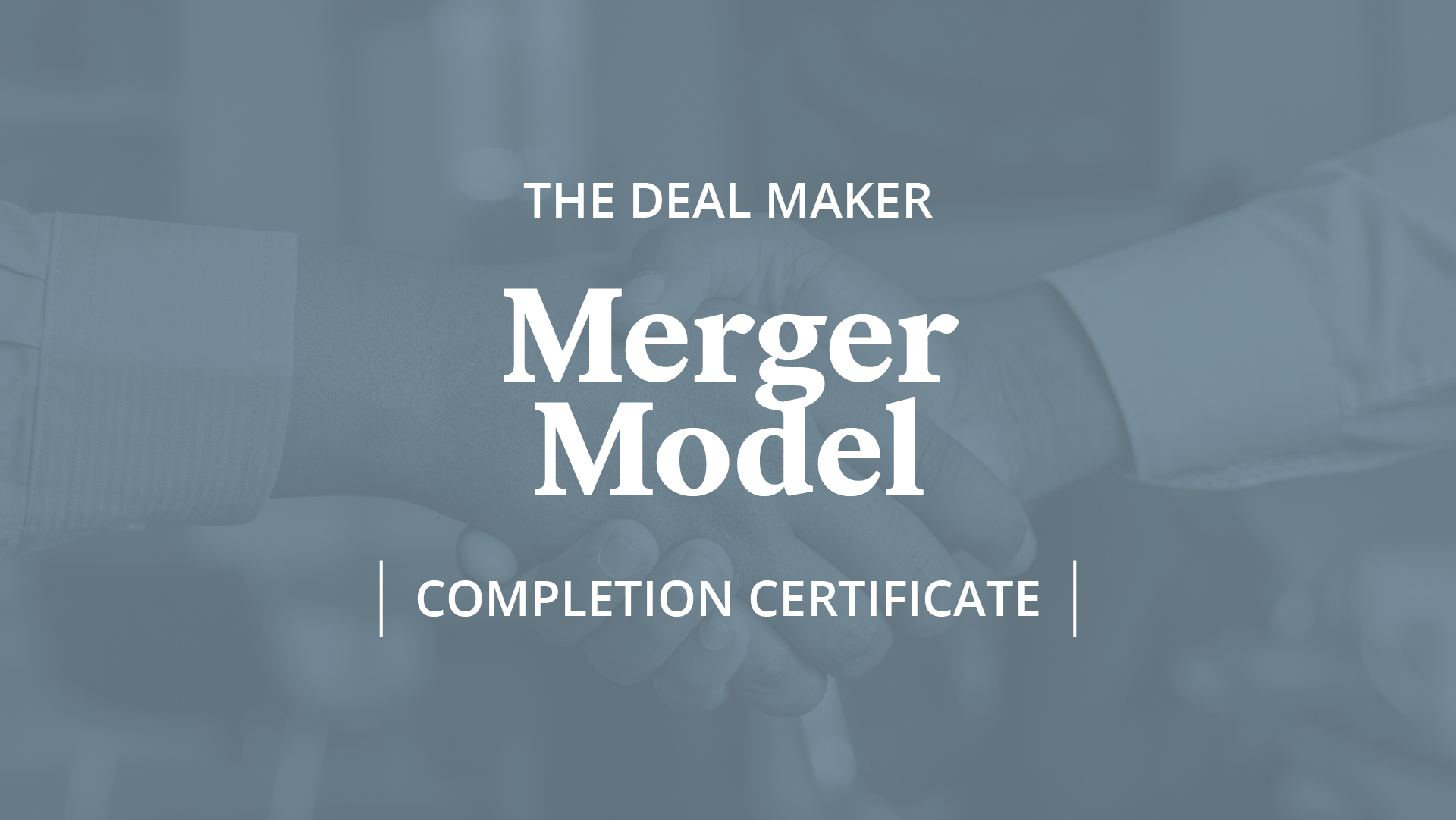 Merger Model - Online Deal Making Course - Financial Edge