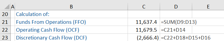 Cash Flow Adequacy - Financial Edge