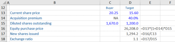 Exchange Ratio - Financial Edge