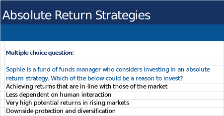 Absolute Return Strategies - Financial Edge