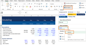 Financial Model Formatting – Cell Styles - Financial Edge