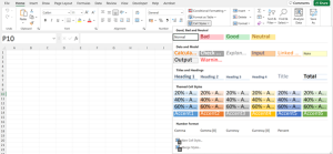Financial Model Formatting – Cell Styles - Financial Edge